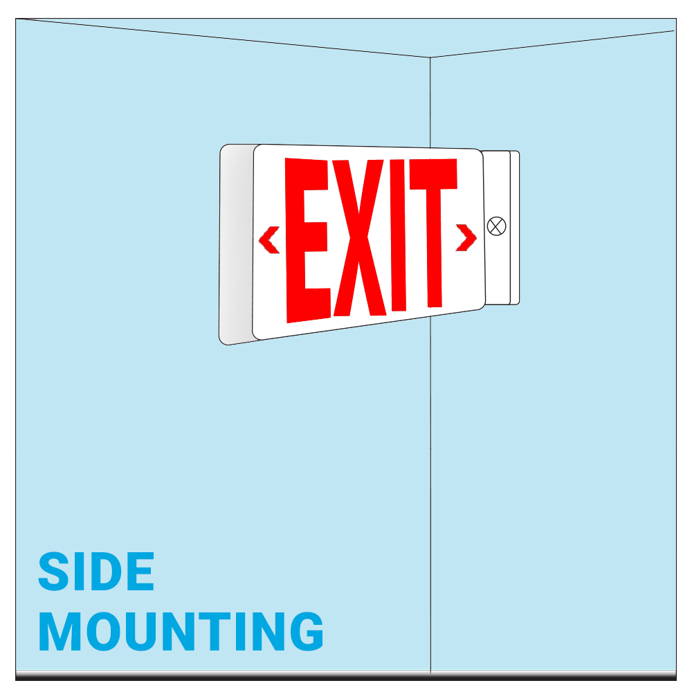 LED Emergency Exit Sign (Side & Ceiling Mount) – LEDMyplace