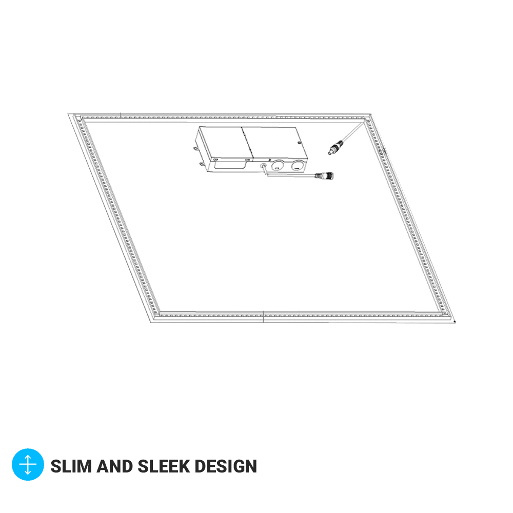 2x4ft LED T-Bar Panel Light - 55W 5000K - CRI 80 - ETL Listed – LEDMyplace